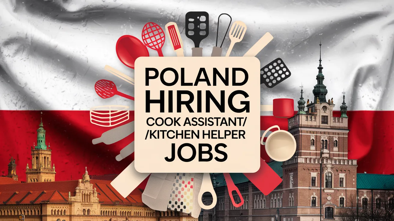 Cook Assistant/ Kitchen Helper Jobs in Poland 2026 (€34,175 Per Year)