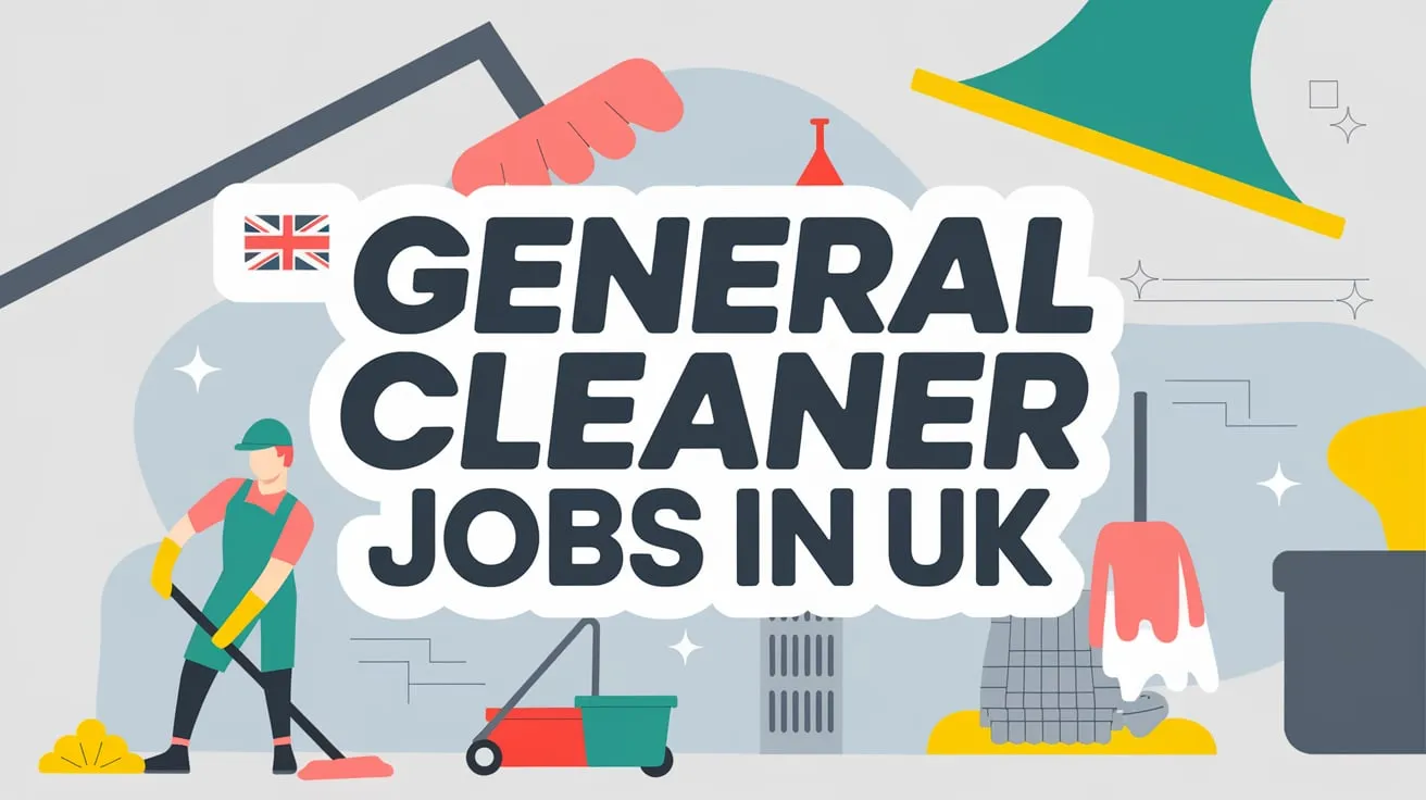 General Cleaner Jobs in UK with Visa Sponsorship 2025 (£11.20 Per Hour)