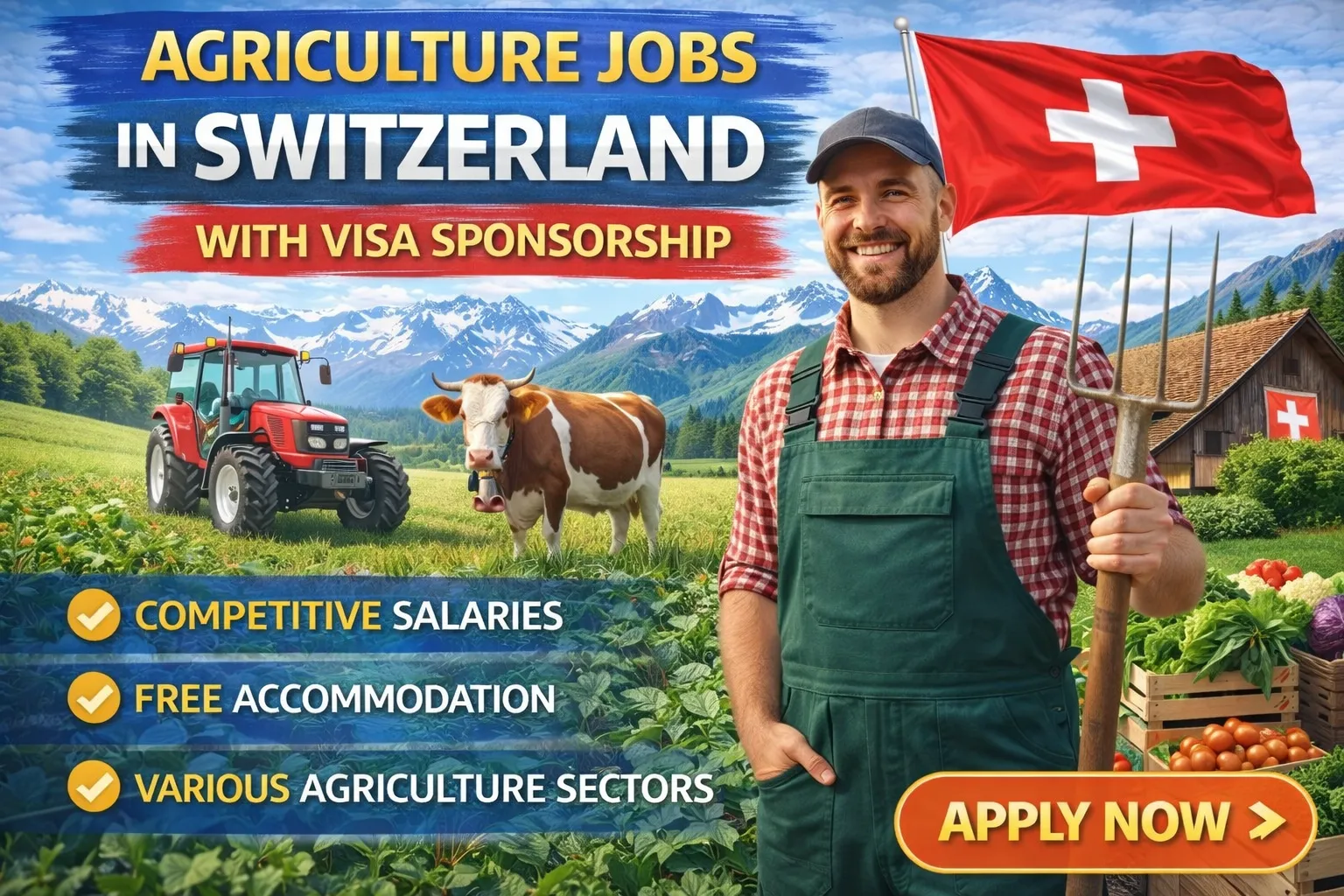 Agriculture Jobs in Switzerland with Visa Sponsorship 2026