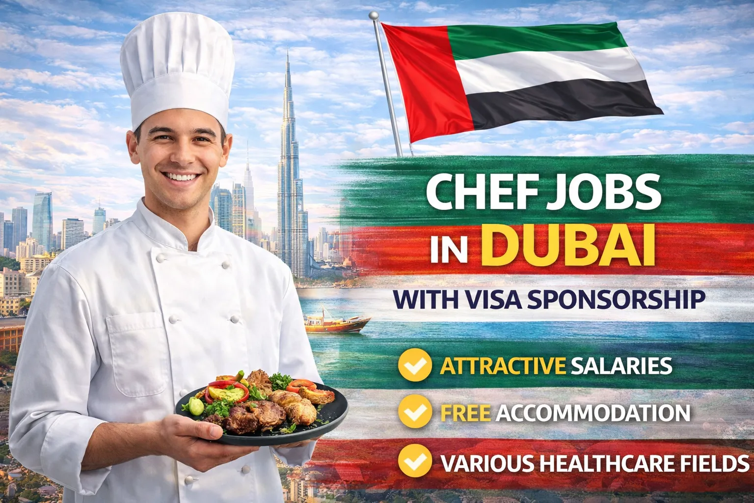 Chef Jobs in Dubai with Visa Sponsorship 2026 (AED 4,000 to AED 7,000 ...