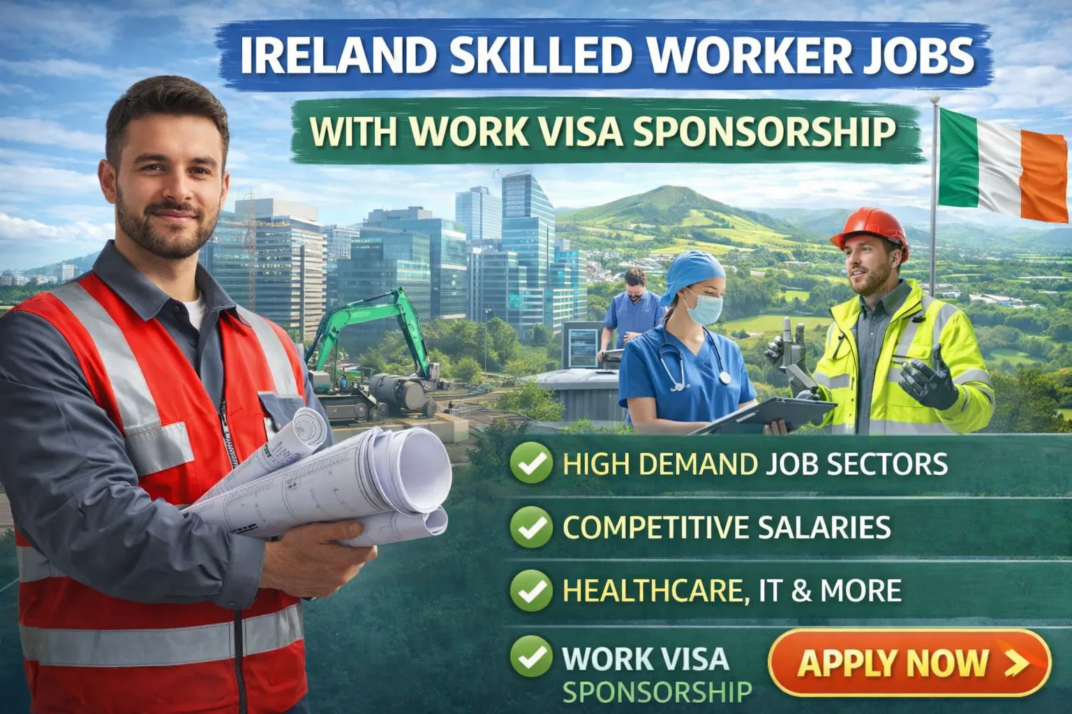 Ireland Skilled Worker Jobs with Work Visa Sponsorship 2026 (EUR 50,000 ...