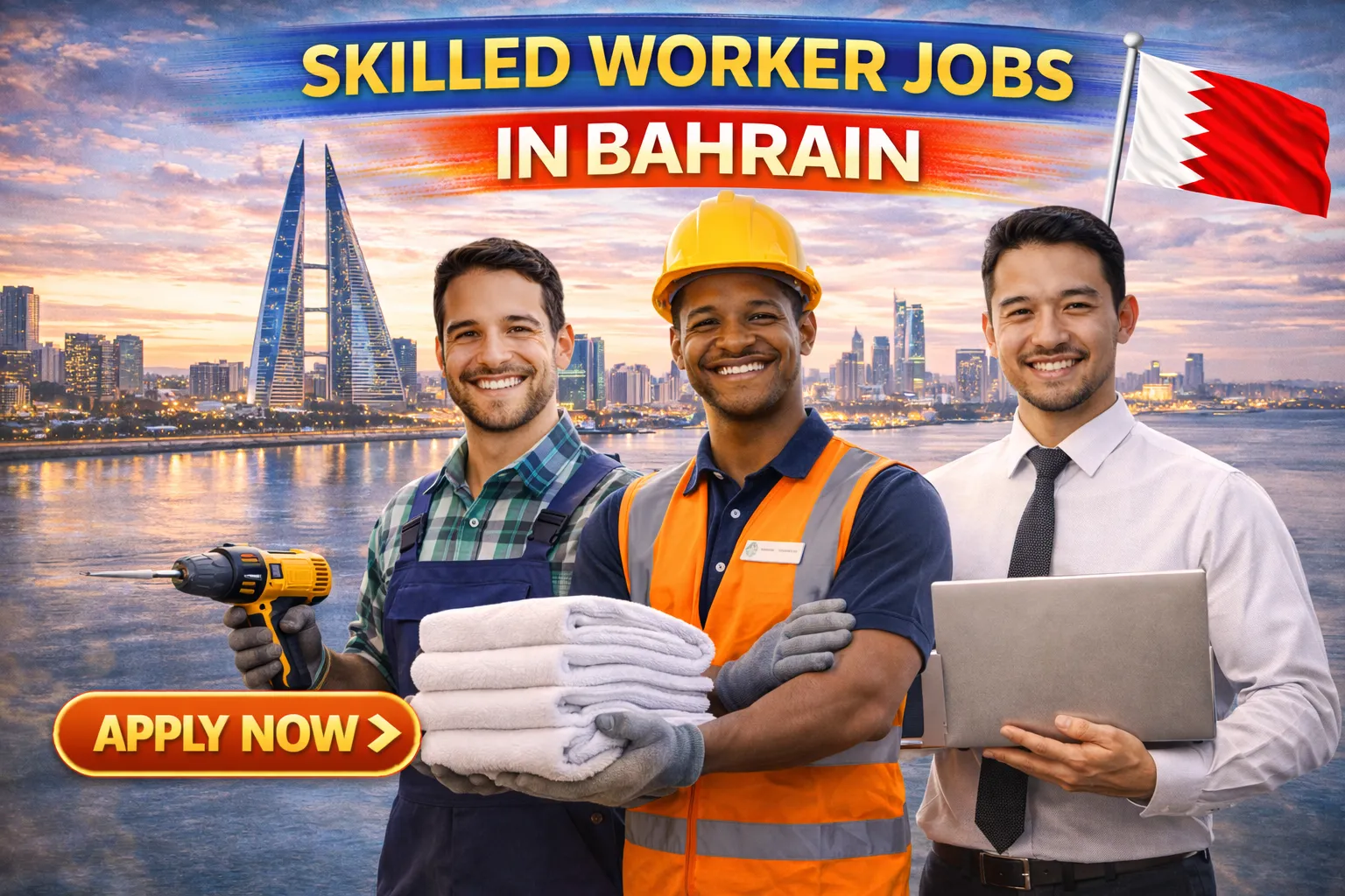 Skilled Worker Jobs in Bahrain with Visa Sponsorship 2026 (BHD 400-1500 ...