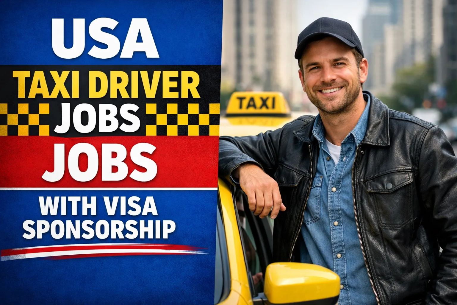 USA Taxi Driver Jobs With Visa Sponsorship 2026 ($75,000-100,000 Per Year)
