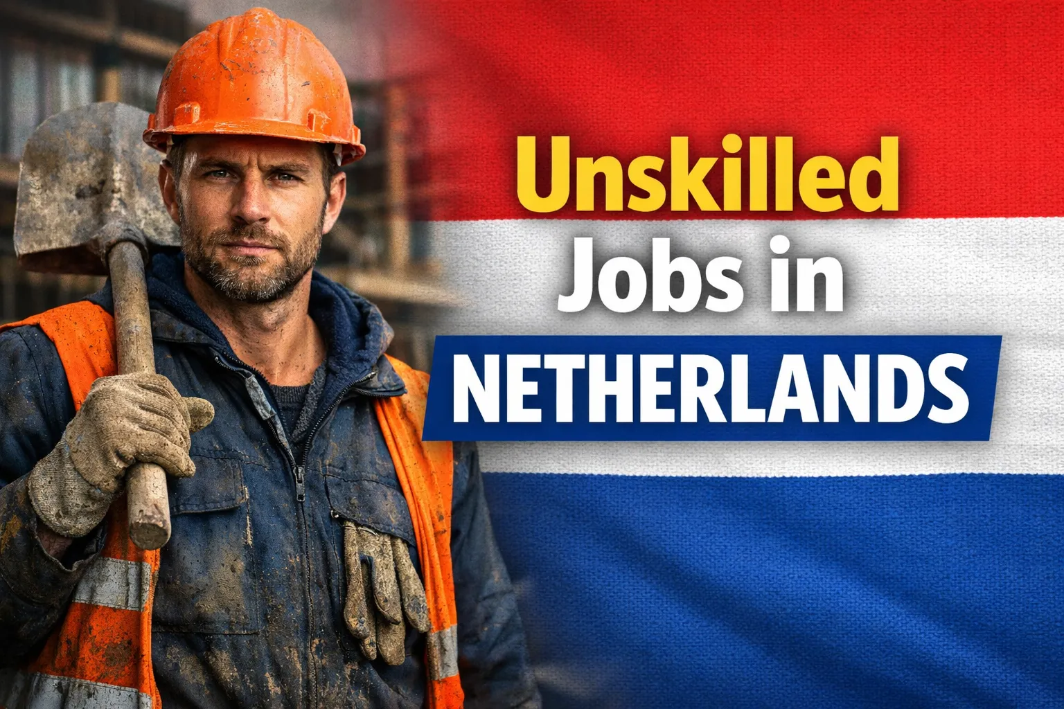 Unskilled Jobs in Netherlands for Foreigners 2026