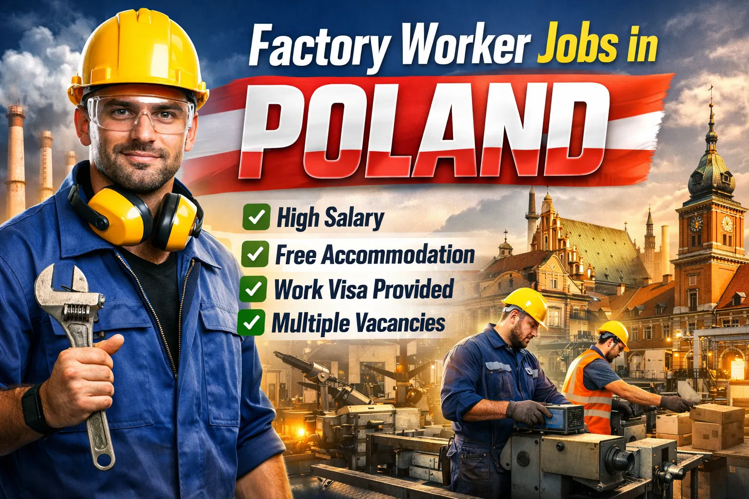 Factory Worker Jobs in Poland with Visa Sponsorship 2026