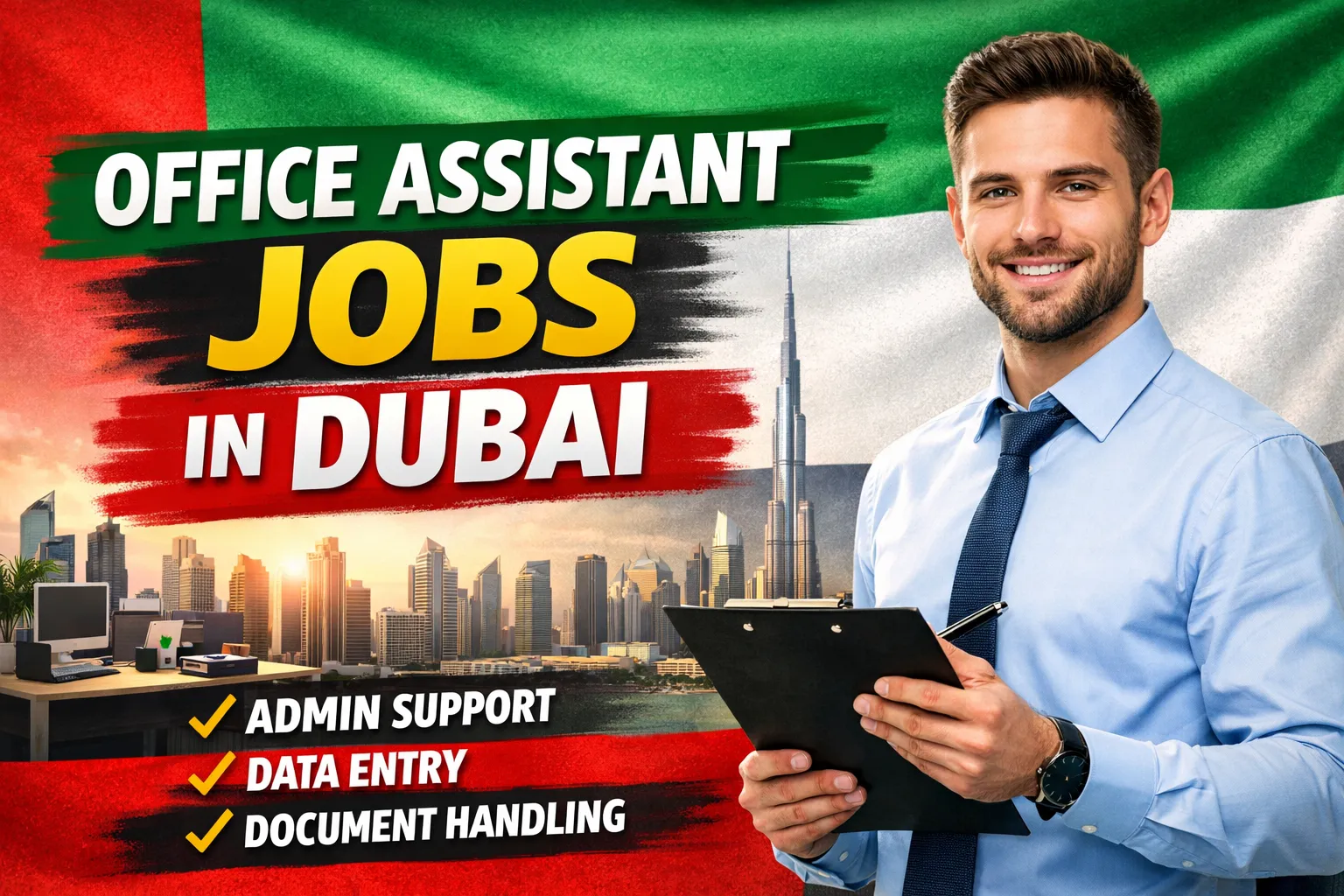 Office Assistant Jobs in Dubai with Visa Sponsorship 2026