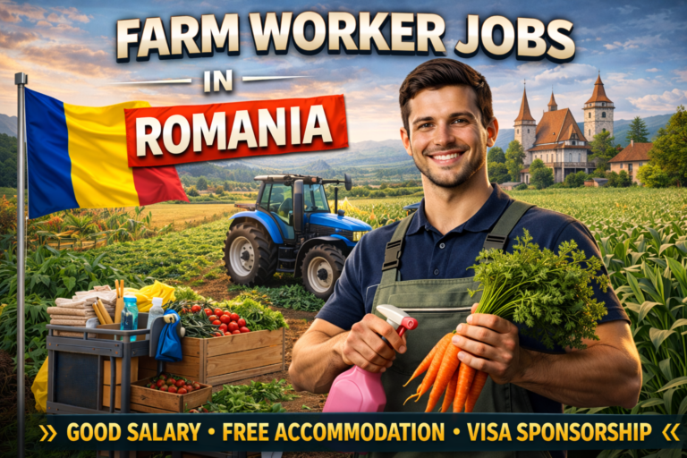 Farm Worker Jobs in Romania with Visa Sponsorship 2026 (€1,100 Salary)