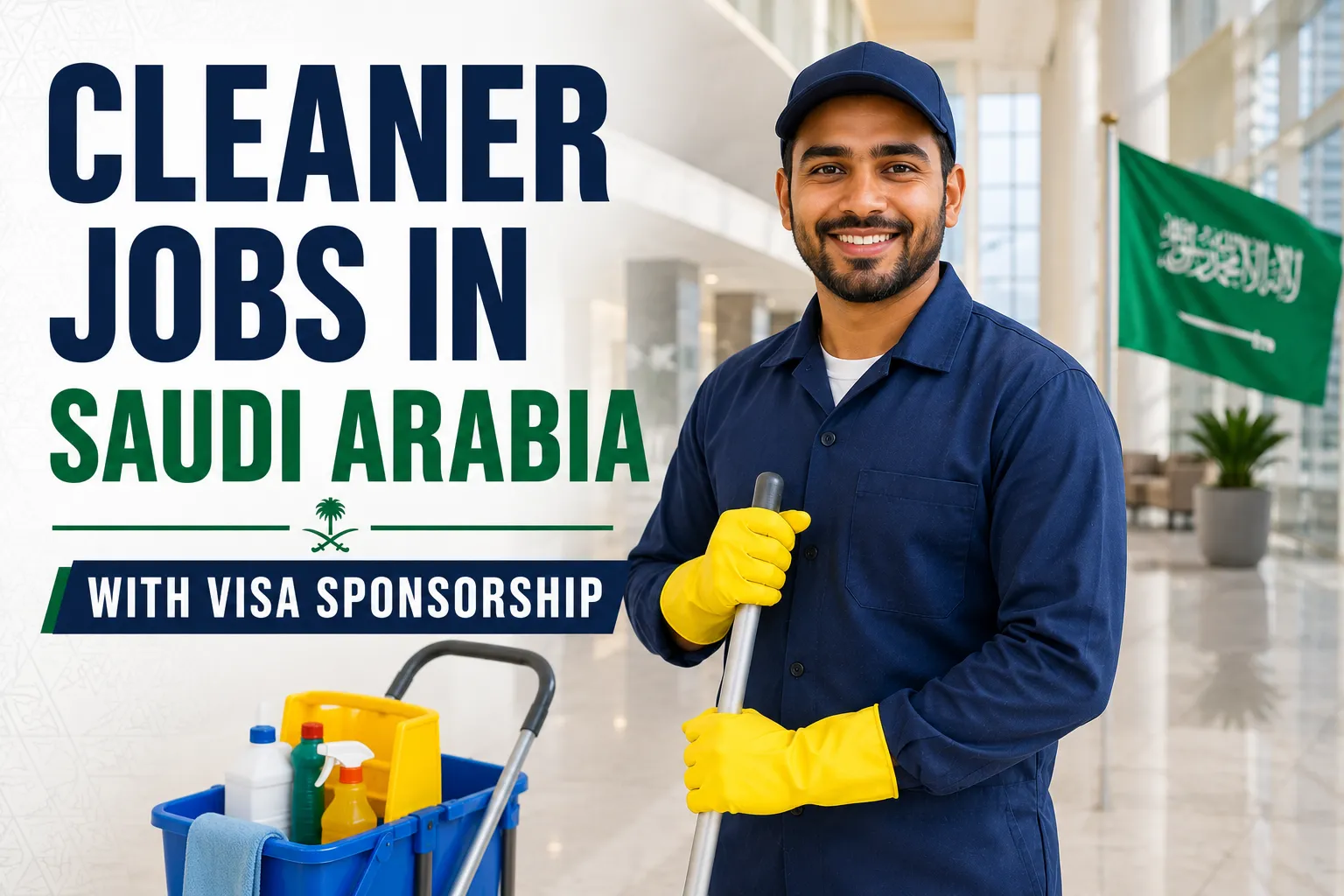 Cleaner Jobs in Saudi Arabia with Visa Sponsorship 2026