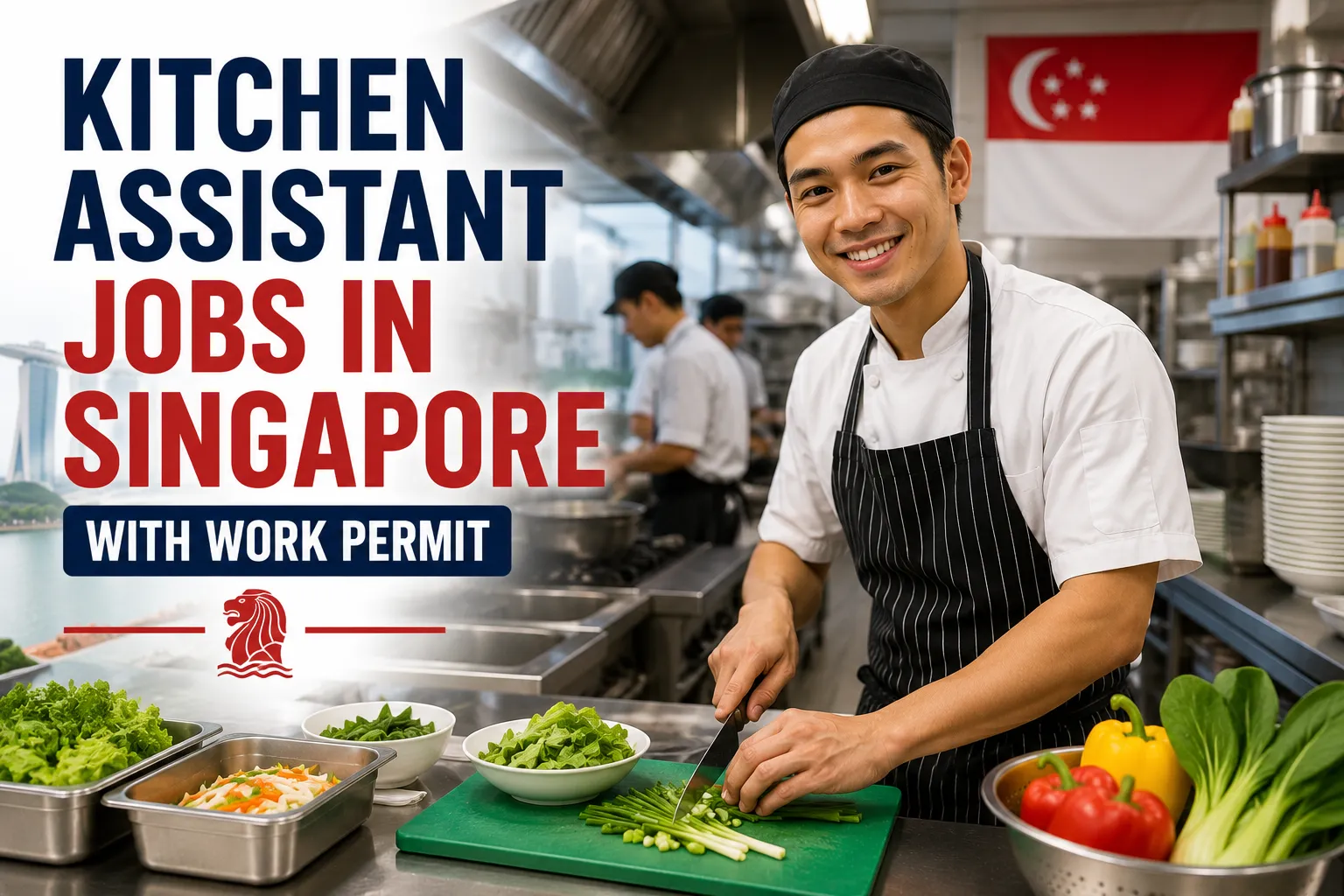 Kitchen Assistant Jobs in Singapore with Work Permit 2026