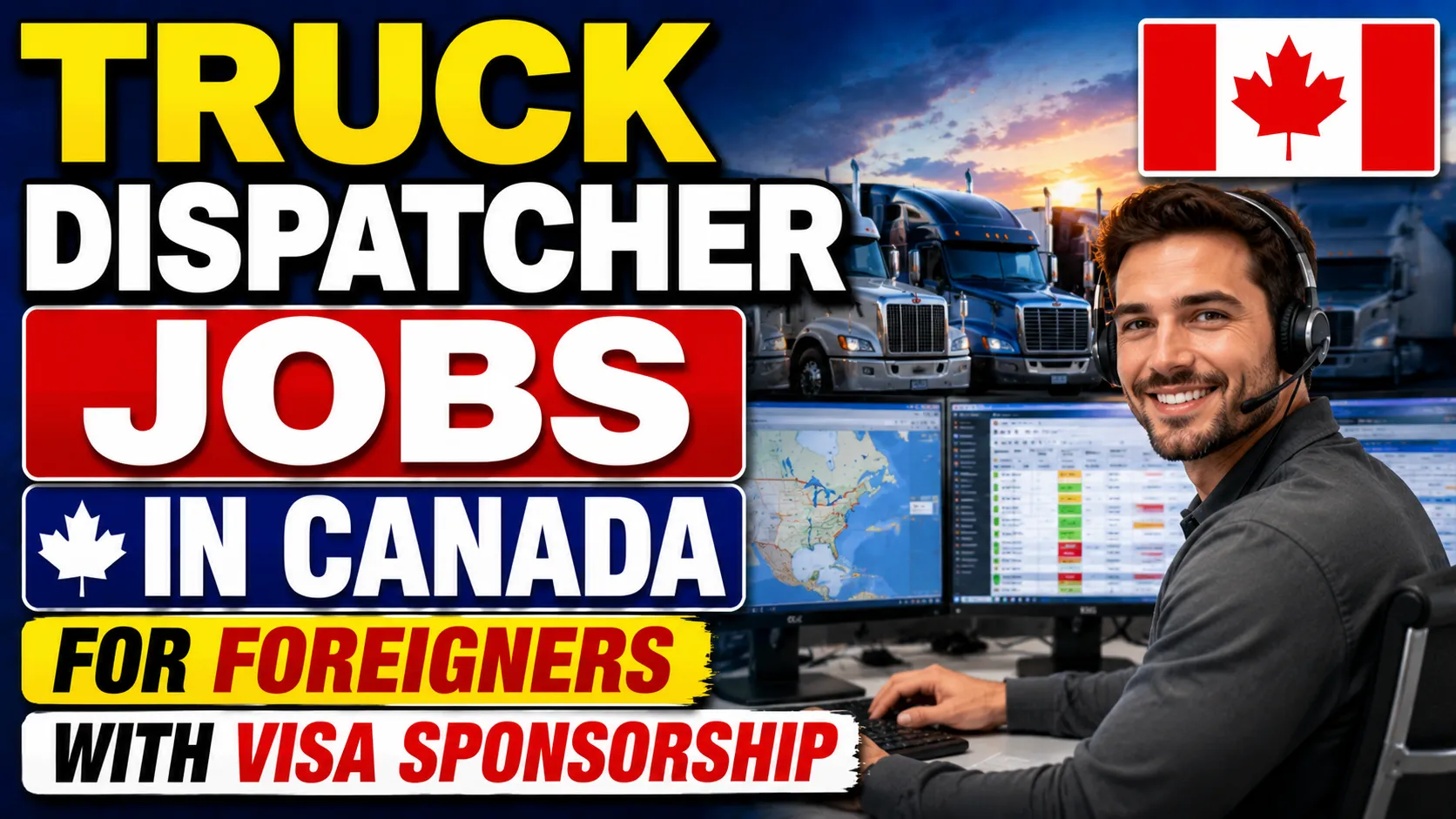 Truck Dispatcher Jobs in Canada for Foreigners with Visa Sponsorship 2026