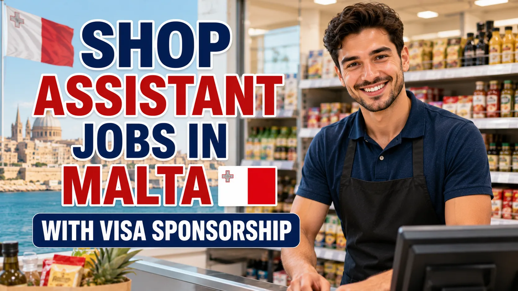Shop Assistant Jobs in Malta with Visa Sponsorship 2026